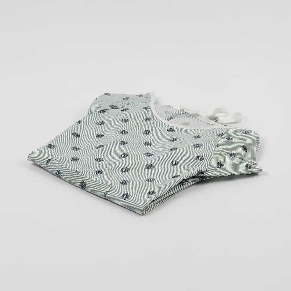 IV Telemetry Patient Gown - 55% Cotton / 45% Polyester - Calderon Textiles